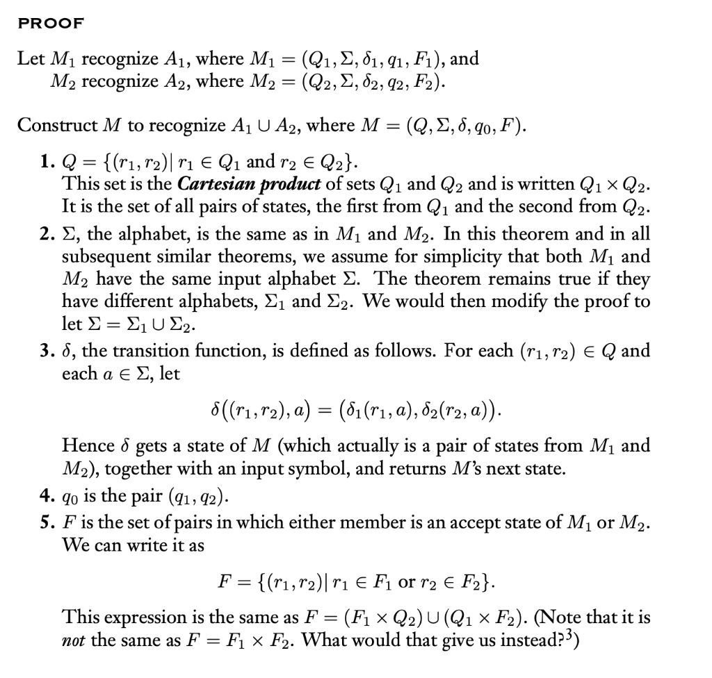 Solved 3. Using the constructive proof of closure on page 46 | Chegg.com