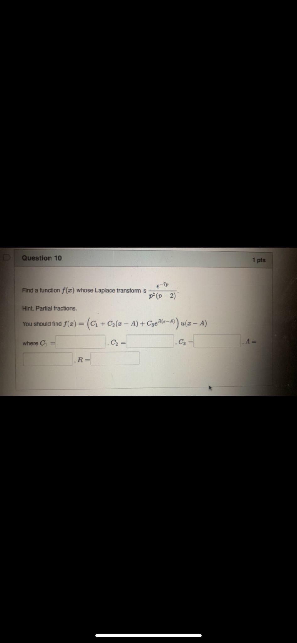 Solved Find a function f(x) whose Laplace transtorm is | Chegg.com