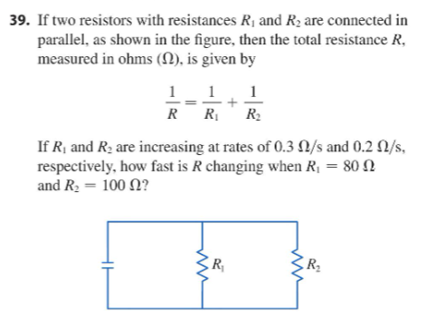 Solved 9. If two resistors with resistances R1 and R2 are | Chegg.com