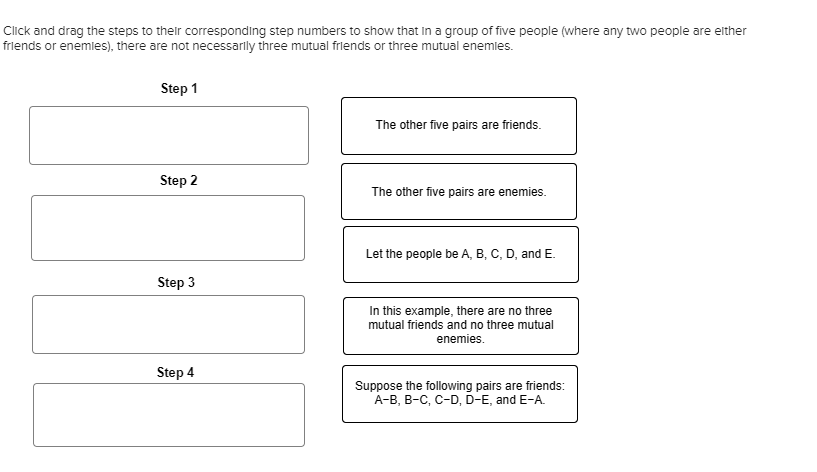 Click and drag the steps to their corresponding step | Chegg.com