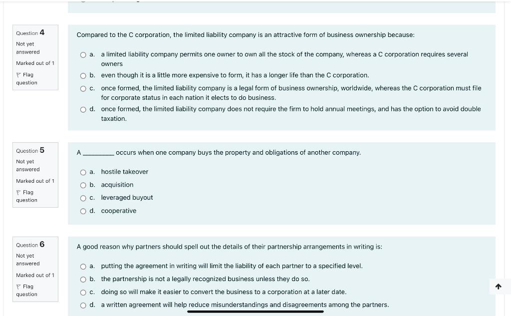 Solved Compared to the C corporation, the limited liability | Chegg.com