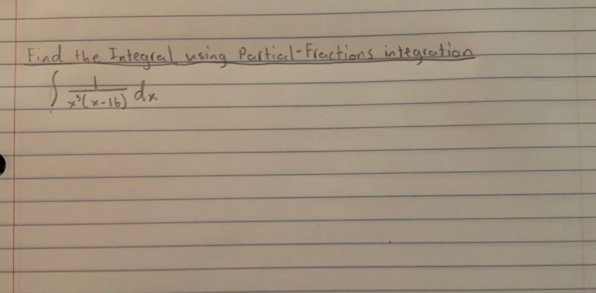 Solved Find the Integral using Partial- Fractions | Chegg.com