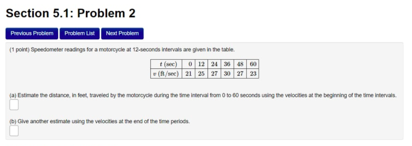 Solved Section 5.1: Problem 2 Previous Problem Problem List | Chegg.com
