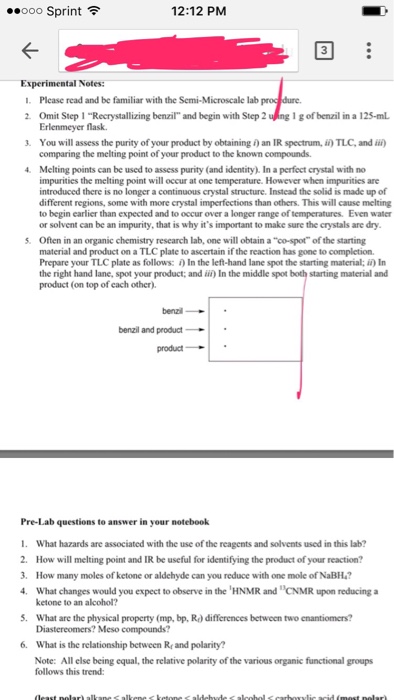 Solved Read and be familiar with the Semi-Microscale lab | Chegg.com