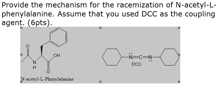 Solved Provide the mechanism for the racemization | Chegg.com