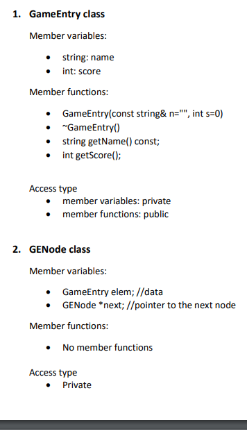 Solved Write a class that maintains the top ten scores for a | Chegg.com