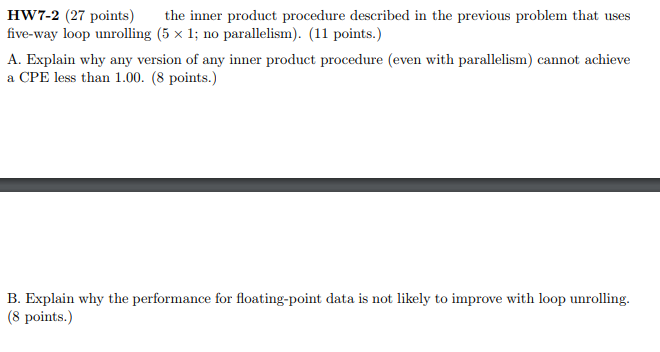 Solved HW7-1 (43 points) Suppose we wish to write a | Chegg.com