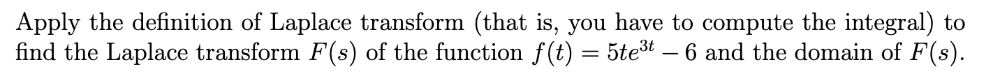 Solved You can use the table of Laplace transforms in page | Chegg.com
