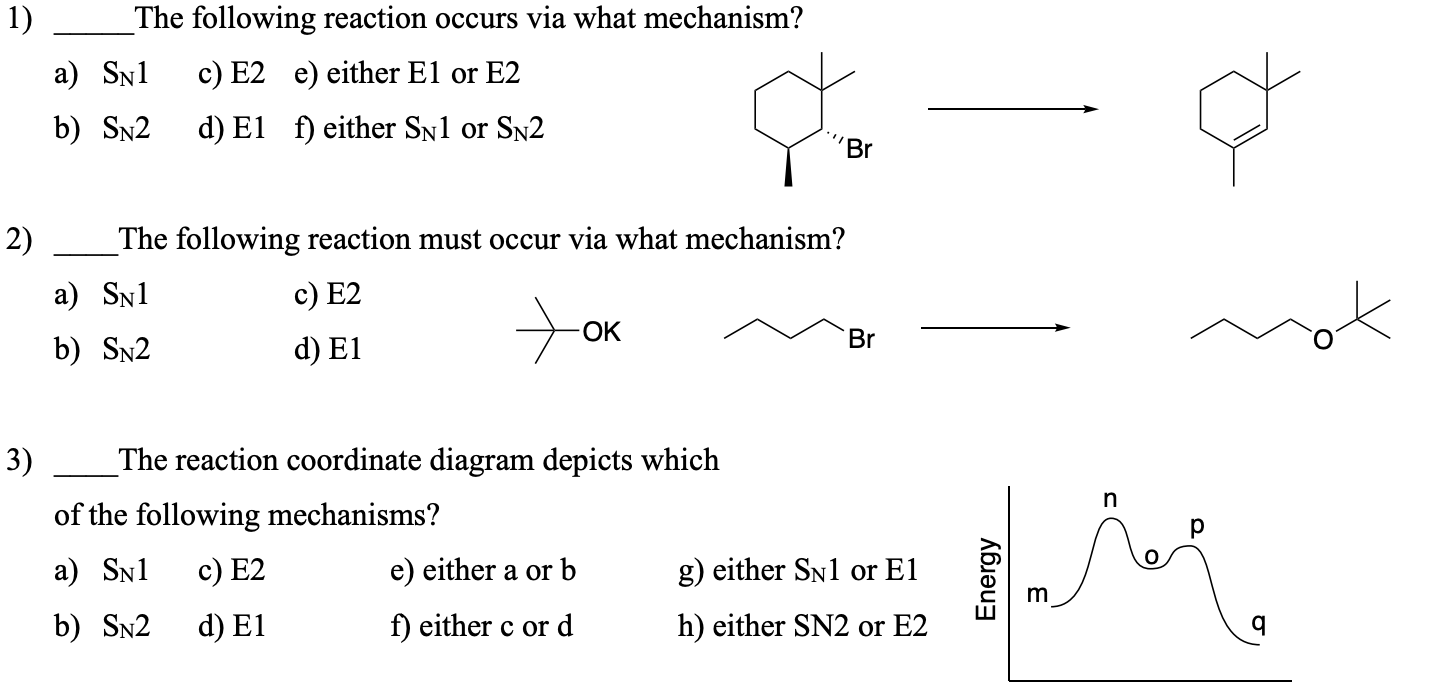 Solved The following reaction occurs via what | Chegg.com