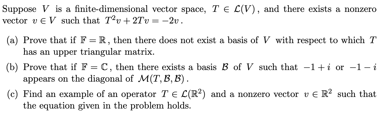 Solved Suppose V is a finite-dimensional vector space, | Chegg.com