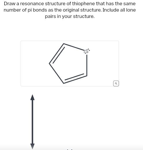Solved Draw a resonance structure of thiophene that has the | Chegg.com
