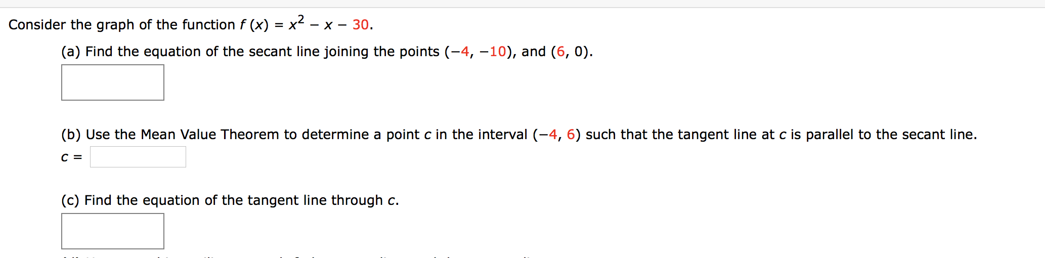 Solved Consider The Graph Of The Function F X X2 6