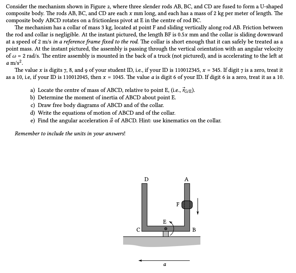 Solved Consider the mechanism shown in Figure 2, where three | Chegg.com