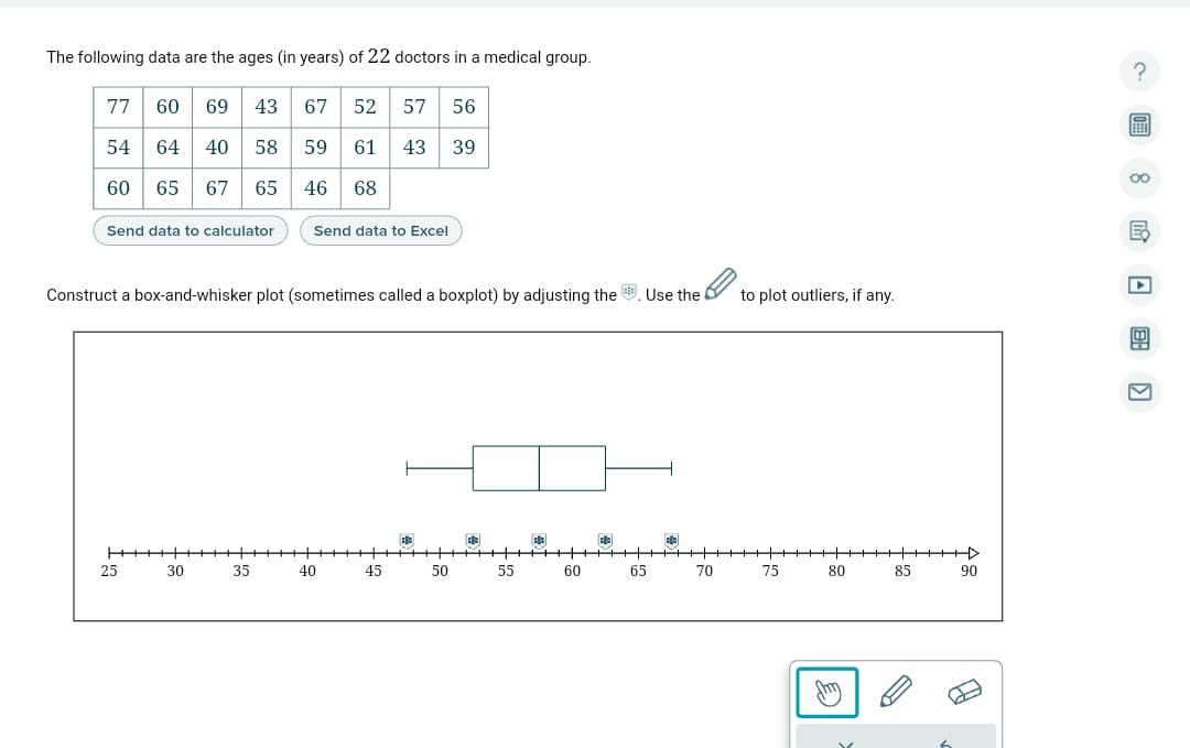 Solved The following data are the ages (in years) of 22 | Chegg.com
