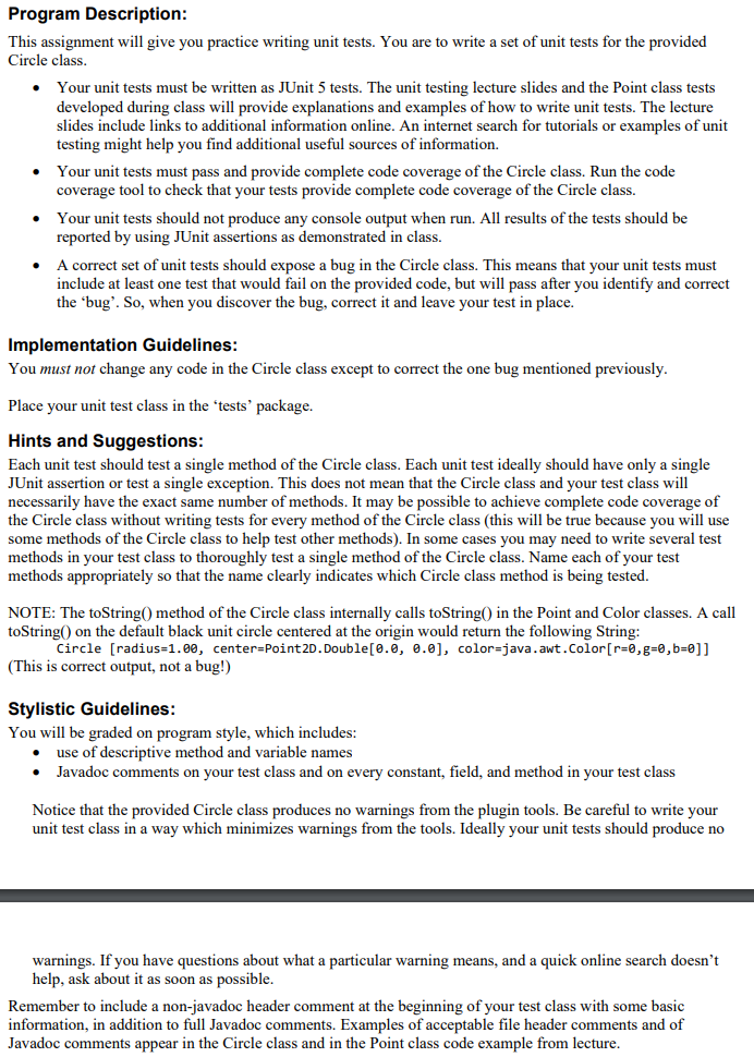Solved Program Description:This assignment will give you | Chegg.com