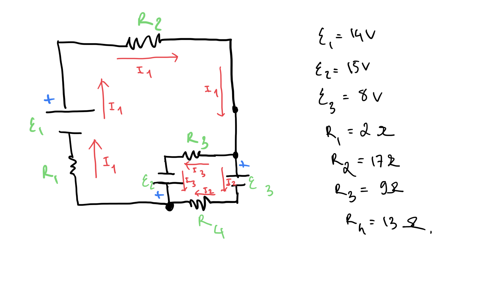Solved Using Kirchhoff's rules, set up, ﻿﻿but do not solve, | Chegg.com
