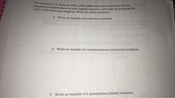 Solved Consider this DNA sequence: Write the mRNA transcript | Chegg.com