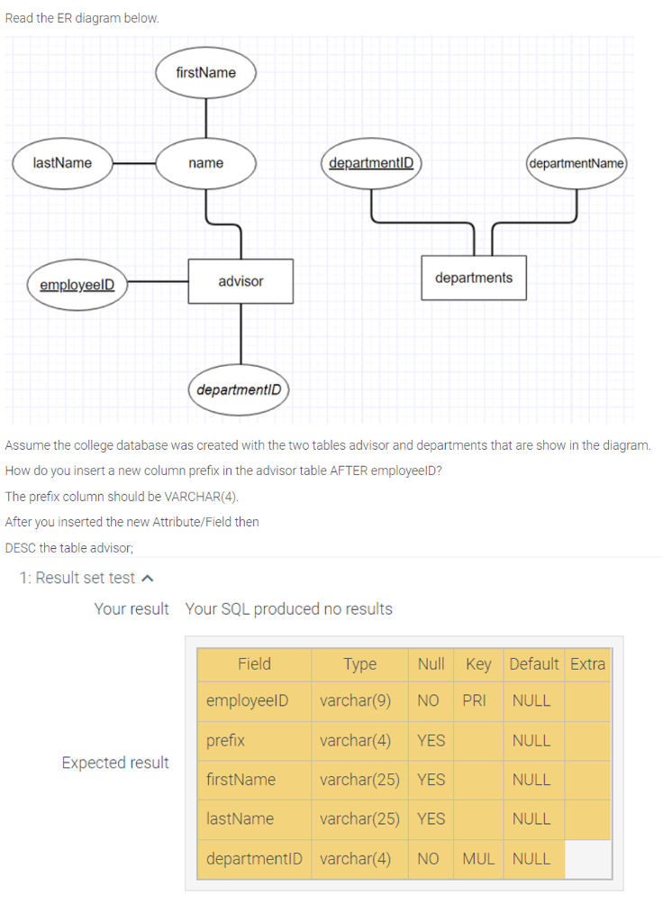 Solved How To Insert A New Column In A Table In SQL In Chegg