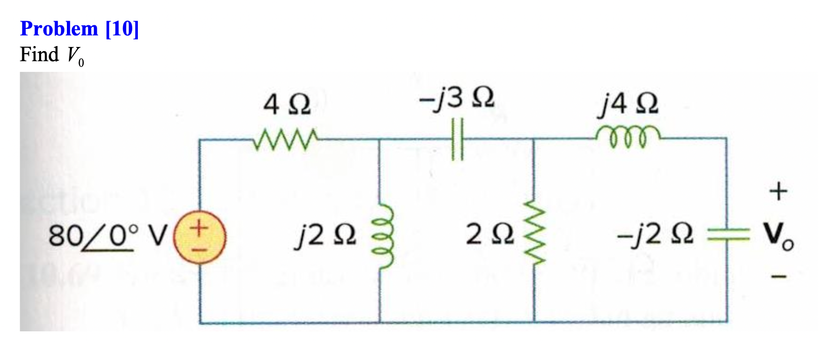 Solved Problem [10] Find V0 | Chegg.com