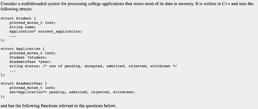 Consider a multithreaded system for processing | Chegg.com