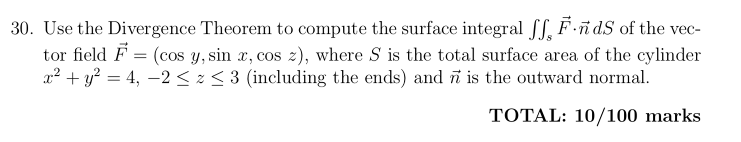 Solved 30. Use the Divergence Theorem to compute the surface | Chegg.com