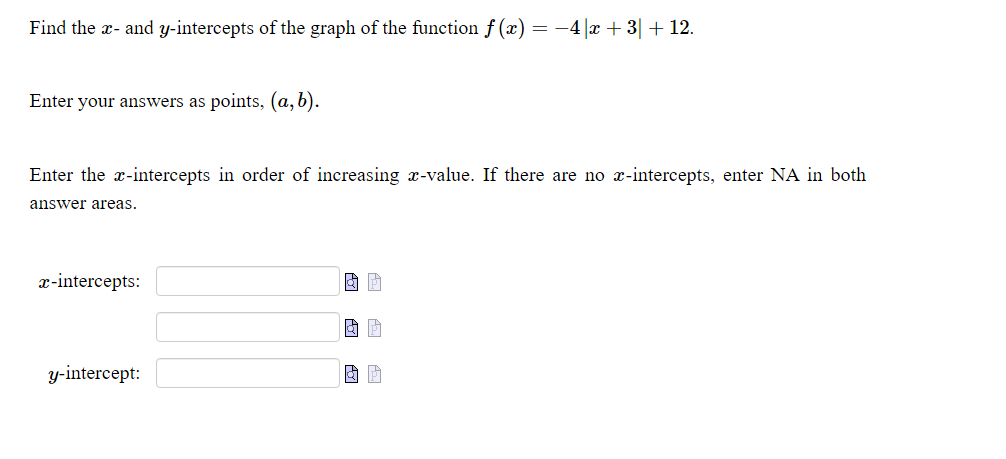 Solved Find the x - and y-intercepts of the graph of the | Chegg.com