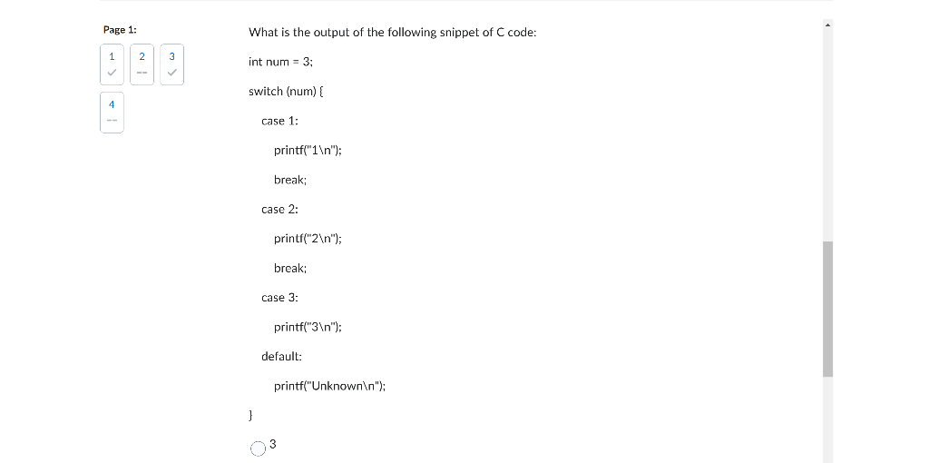 Solved What is the output of the following snippet of C | Chegg.com