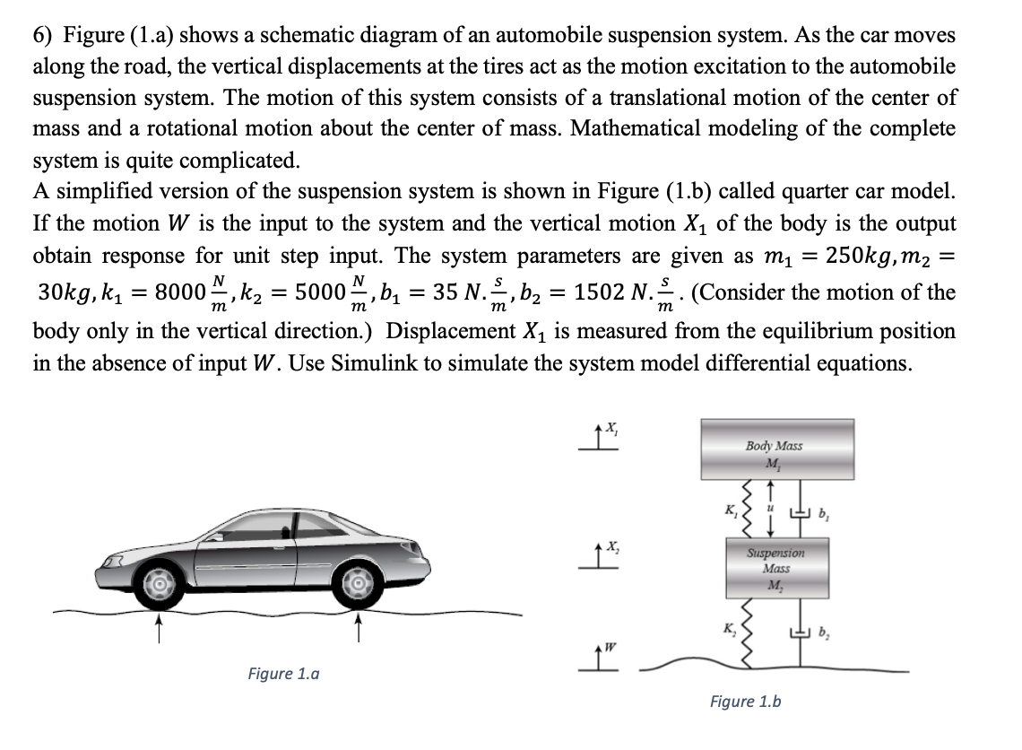 Solved 6) Figure (1.a) shows a schematic diagram of an | Chegg.com