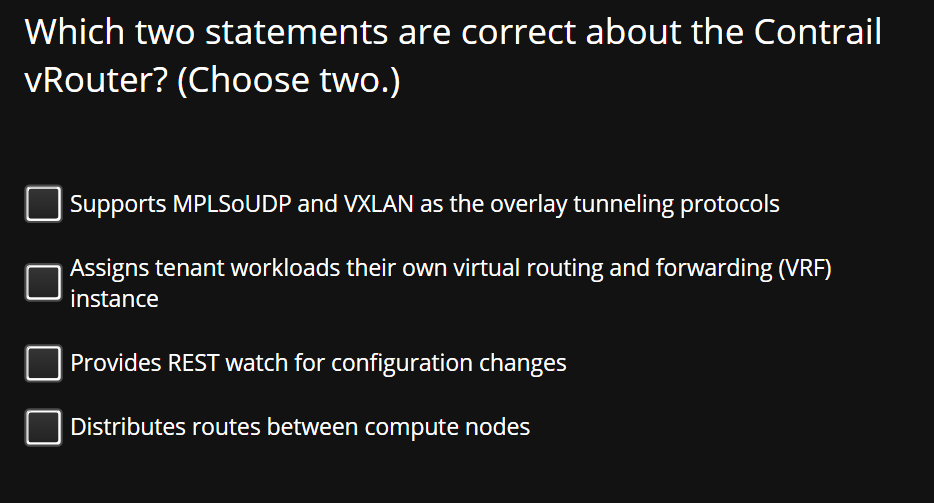 Solved Which two statements are correct about the Contrail | Chegg.com