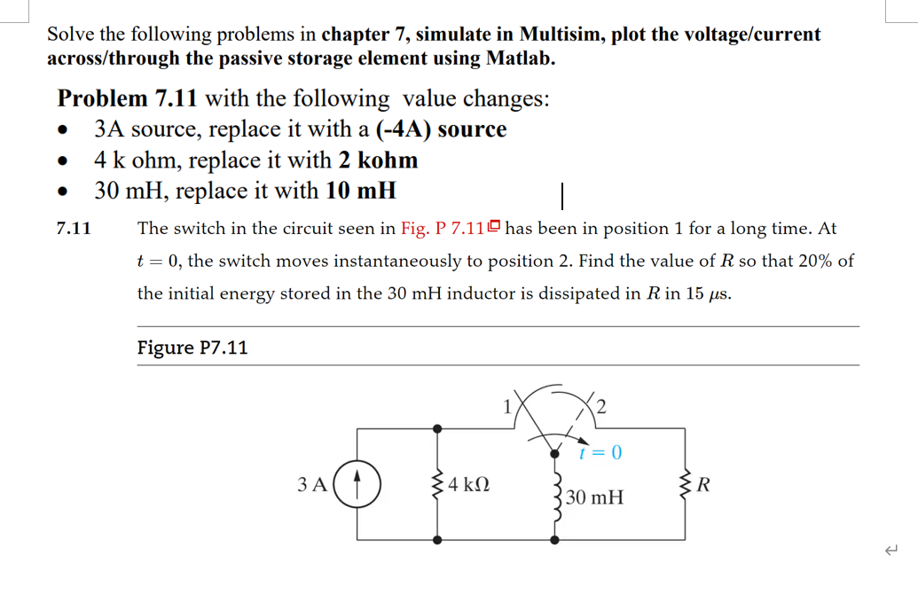 Solved Solve the following problems in chapter 7, ﻿simulate | Chegg.com