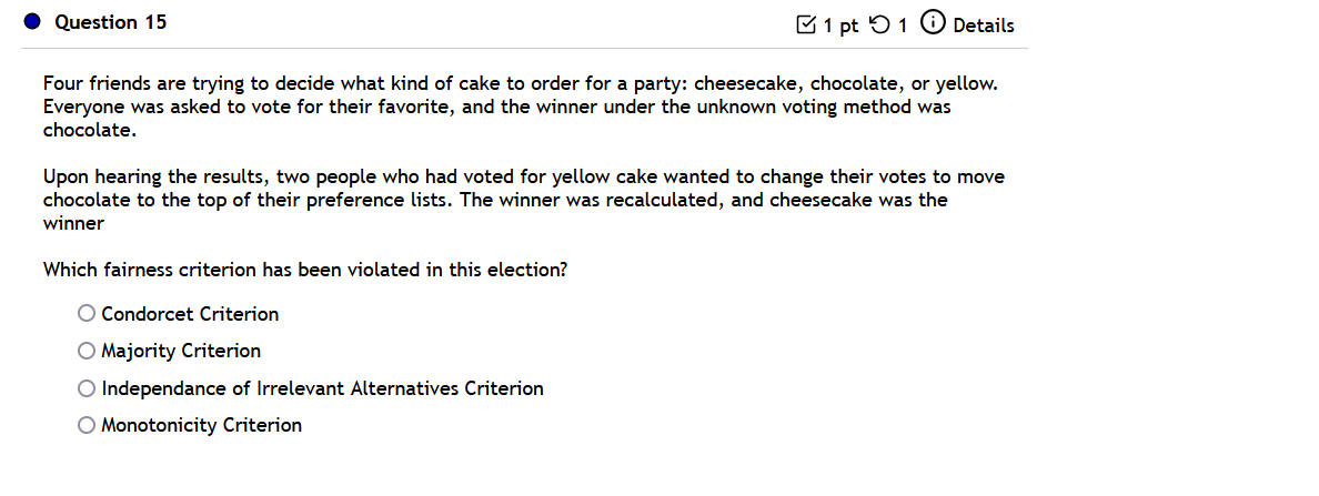 Solved We decide to find a winner using Instant Runoff | Chegg.com