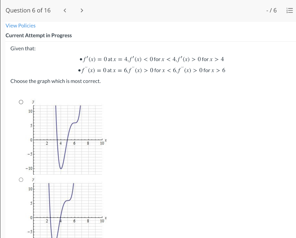 Solved Question 6 Of 16 6 View Policies Current 