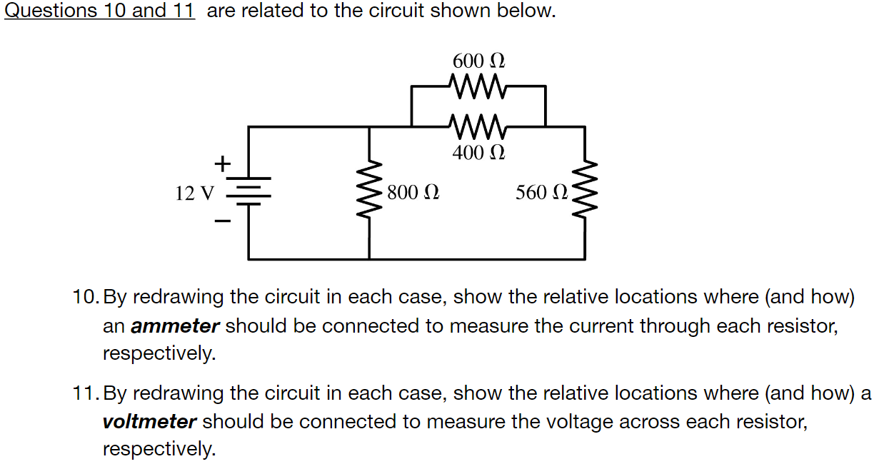 Solved Questions 10 and 11 are related to the circuit shown | Chegg.com