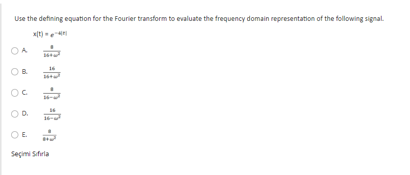Solved Use the defining equation for the Fourier transform | Chegg.com