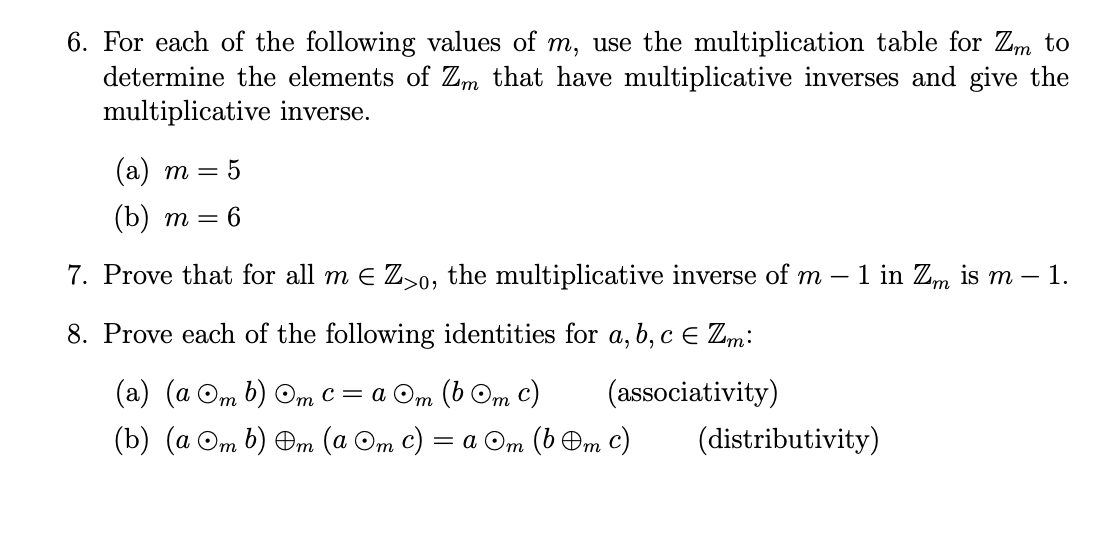 Solved For each of the following values of m, ﻿use the | Chegg.com