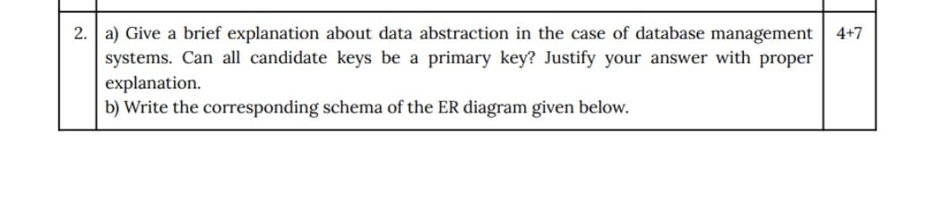 Solved 2. a) Give a brief explanation about data abstraction | Chegg.com