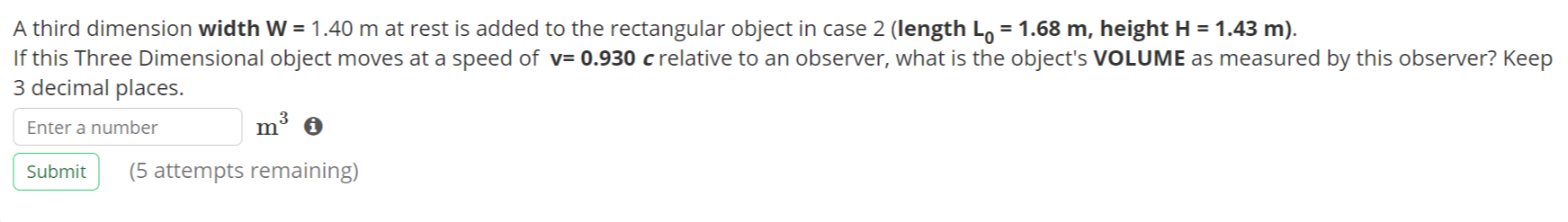 Solved L=Lo1 Special Relativity - Length Contraction Length | Chegg.com