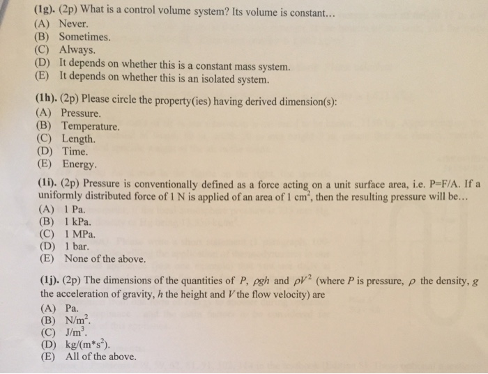 Solved (20 points) Multiple choice questions (la). (2p) | Chegg.com Solved (20 points) Multiple choice questions (la). (2p) | Chegg.com
