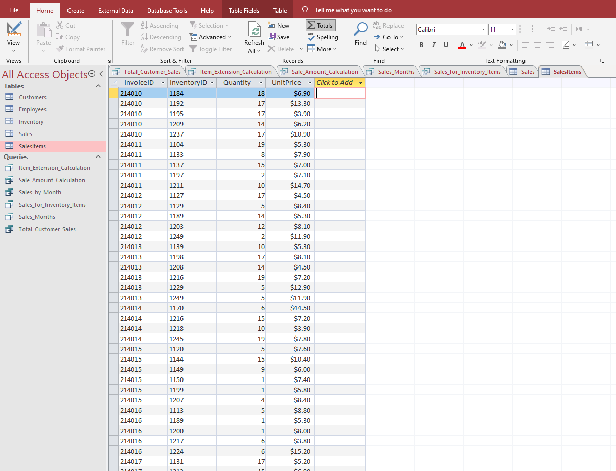 Calculate Total Sales Call It Totalsales Format 