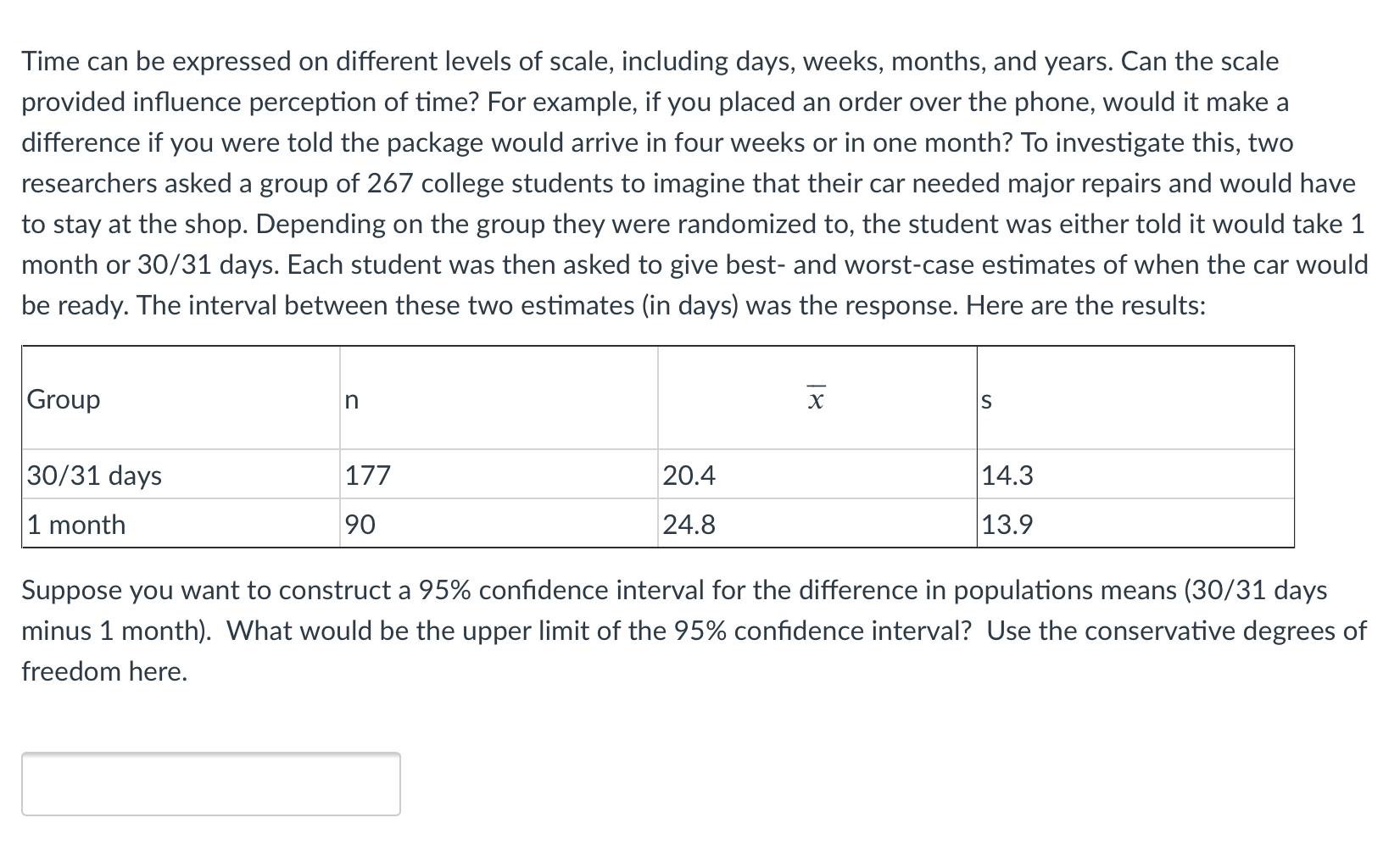 Solved Time can be expressed on different levels of scale, | Chegg.com