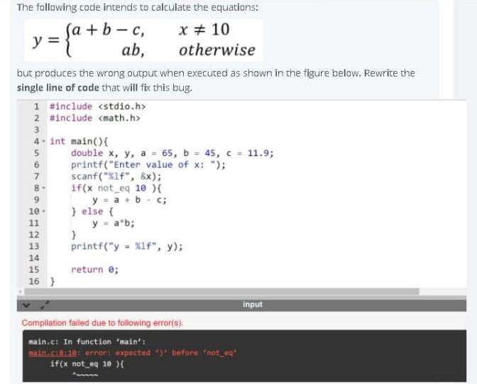 Solved The following code intends to calculate the | Chegg.com