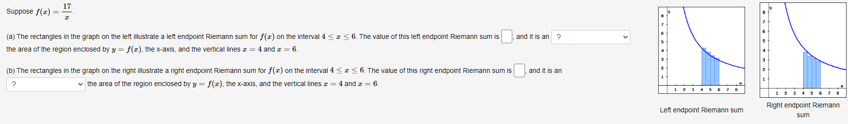 Solved Suppose f(x)=x17. (a) The rectangles in the graph on | Chegg.com