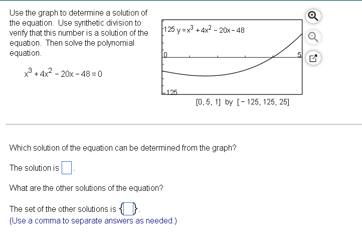 Solved Use the graph to determine a solution of the | Chegg.com