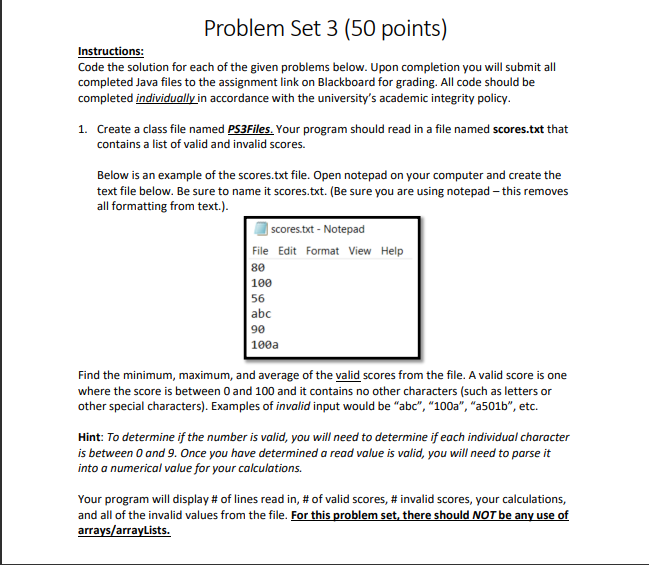 Solved Problem Set 3 (50 ﻿points)Instructions:Code the | Chegg.com