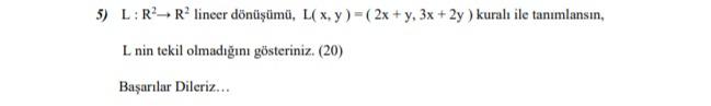 Solved Let L: R2 -> R2 linear transformation be defined by | Chegg.com