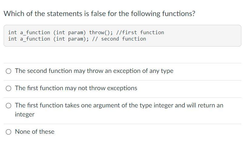 Solved You should make a function a virtual function if | Chegg.com