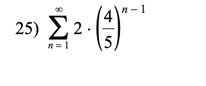 Solved \\( \\sum_{n=1}^{\\infty} 2 | Chegg.com