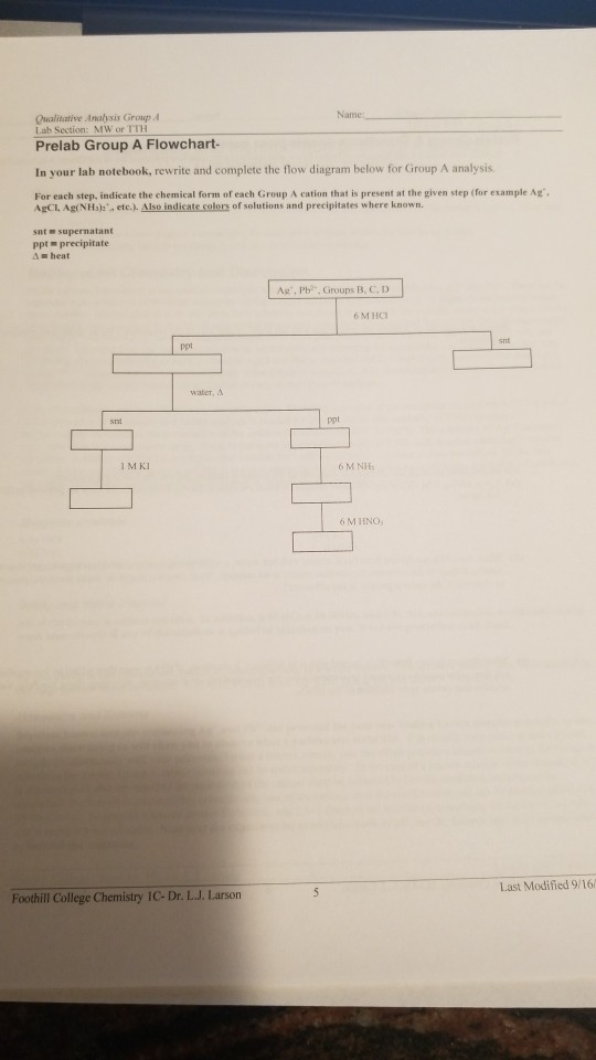 Solved Qualitative Analysis Group A Lab Section: MW or TTH | Chegg.com