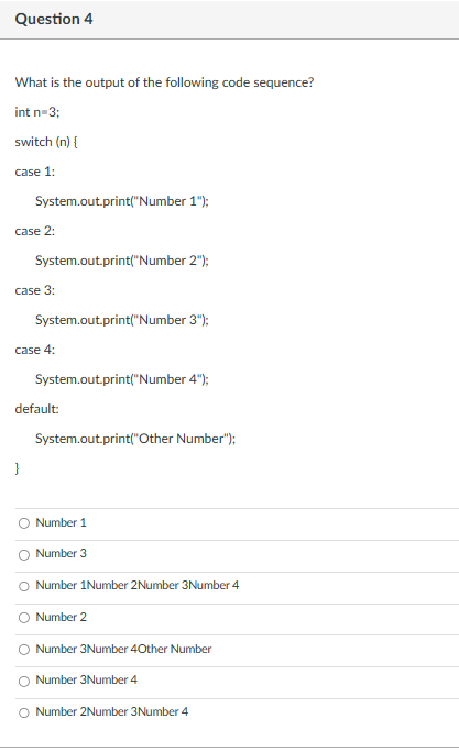 Solved What is the output of the following code sequence? | Chegg.com