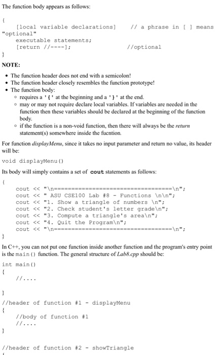 Solved Learn To Declare Andcreate Void And Non Void Functions